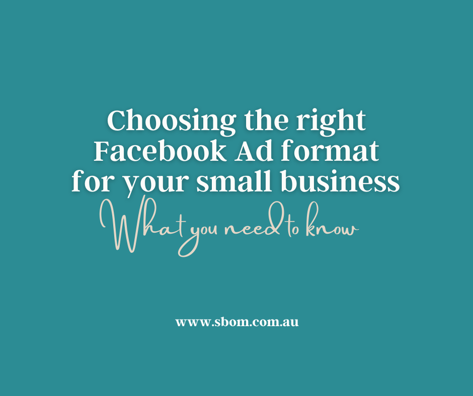 The Best Facebook Ad Format For Small Business | SBOM